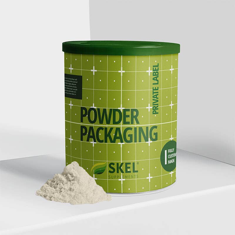 Filling powder in any desired packaging.